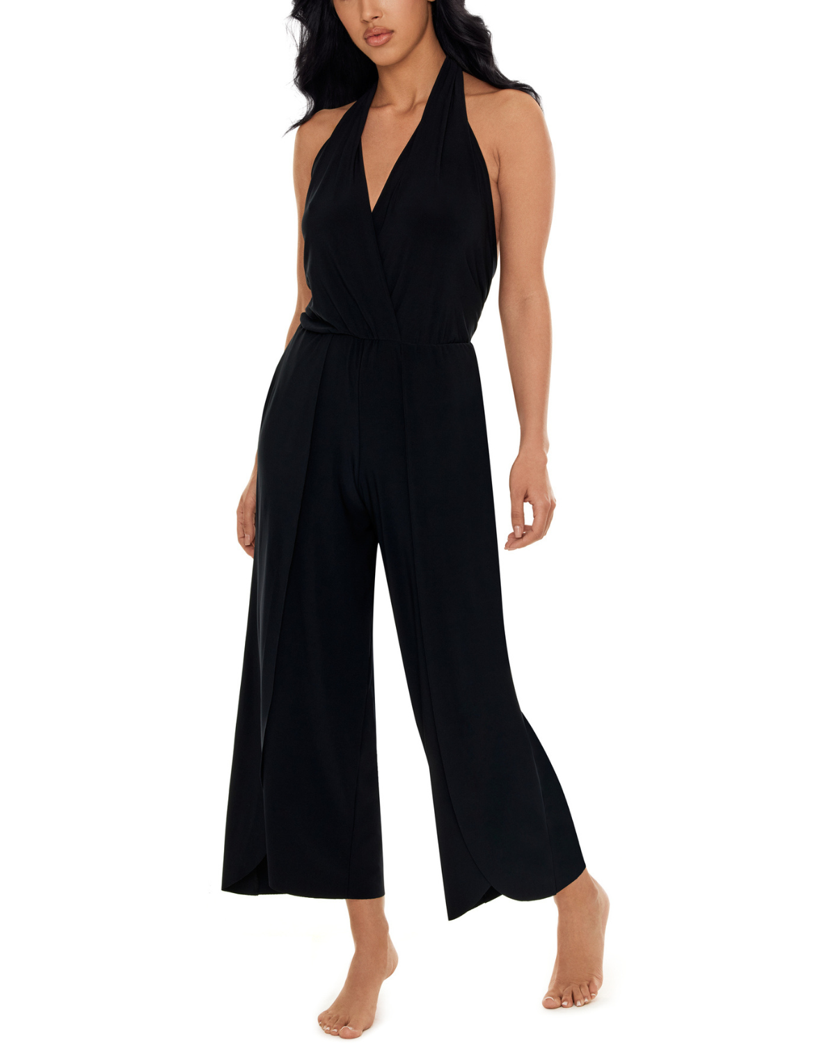 2024 Magicsuit Solids Cover Up Halter Jumpsuit 6008090 Blums
